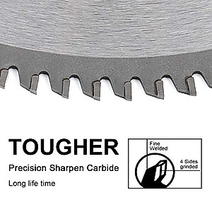 COMOWARE Circular Miter Saw Blade - 12-inch 100 Tooth TCG Metal Saw Blade, 1 inch Arbor Heavy Duty for Aluminum and Non Ferrous Metals
