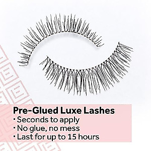 Eylure Press On Pre-Glued False Eyelashes, Naturals, No. 031, 1 Pair
