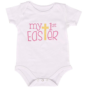 Unique Baby Girls My 1st Easter Skirt Layette Set (6 Months)