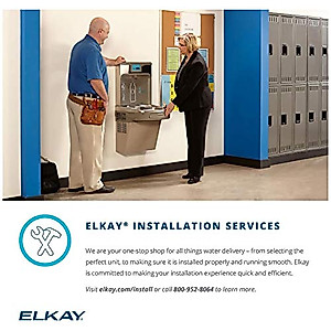 Elkay EZH2O Refrigerated Surface Mount Bottle Filling Station, Non-Filtered, 8GPH, Stainless Steel