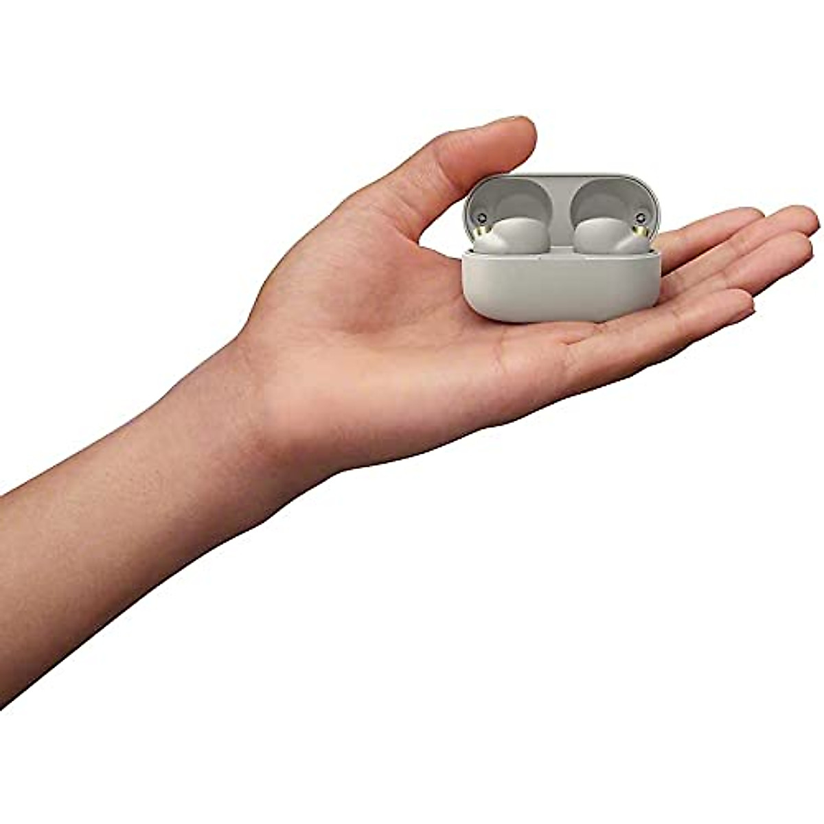 Sony WF-1000XM4 Noise Canceling Wireless Earbud Headphones - Silver (Renewed)