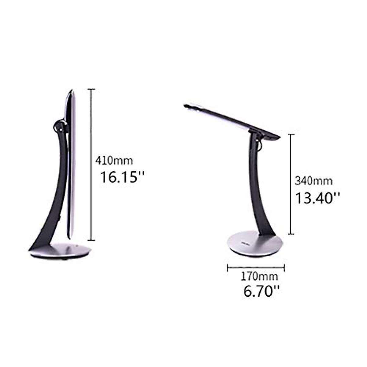 Led Light LED Desk Lamp Table Light Power Switch Button No Video No Blue Light Folding Non Slip Base Eye Caring Desk Lamp Kids (Color : Blue)