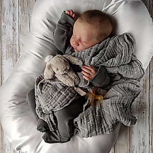 CHAREX Realistic Reborn Baby Dolls - Lifelike Newborn boy 18 inch Sleeping Real Baby Doll Handmade Weighted Soft for Kids with Gift Box