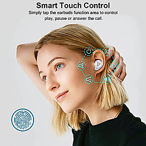 Wireless Earbuds Bluetooth Headphones with Microphone True Wireless Headset in Ear Earphones Noise Cancelling Deep Bass 24H Playtime for Galaxy S22 Ultra Galaxy Z Flip 3 Fold S21 FE iPhone 13 Pro Max