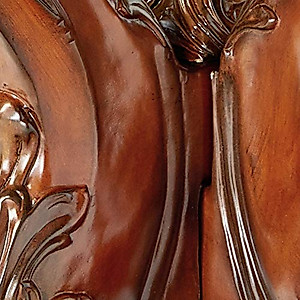 ACME Dresden Dining Table w/Pedestal - - Cherry Oak