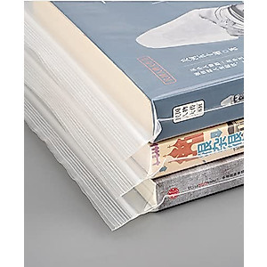 7x9.5 Inches Zipper Bags, 5.5x8.5 Book Protectors, Water Proof Book Bag for 5.5x8.5 Paperback Fiction, 100 PCS