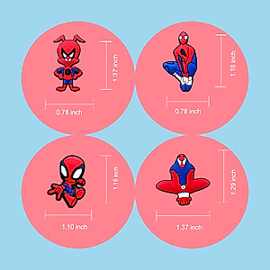 Zanerolan 25 40PCS Superhero Shoe Decoration Charms for Clog, Cartoon Hero Charms Accessories (25)