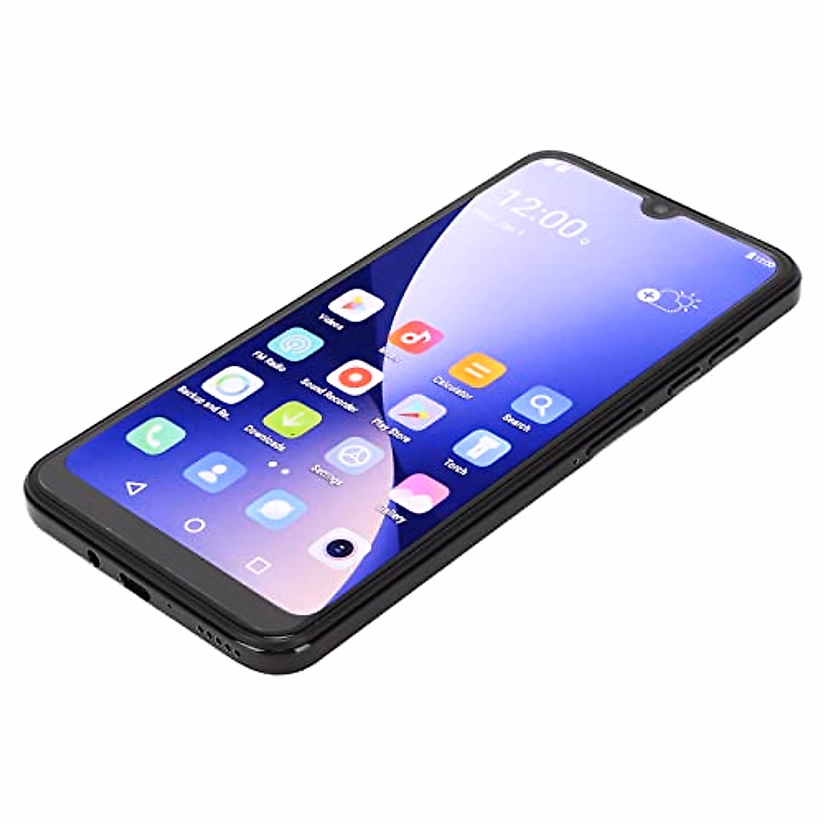 Airshi 4GB RAM 64GB ROM Cellphone, Face Recognition Dual SIM Unlocked Phone 100-240V 6.3in HD Screen GPS Supported Black for Taking Photos (US Plug)