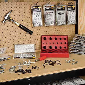 Trades Pro 836344 240Pc Zinc Metric Nut & Bolt Assortment, Combination Pack