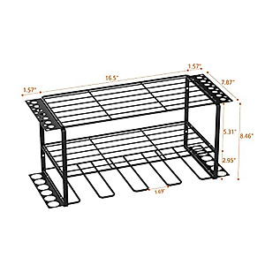 SANNO Power Tool Organizer, Garage Tool Organizers and Storage Rack, Drill Holder Wall Mount Tool Shelf, Utility Storage Rack for Cordless Drill, Station Screwdriver,3 Layers