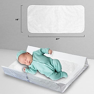 Truwelby Changing Pad with Ultra Soft Plush Cover & 3 Pack Changing Pad Liners Waterproof