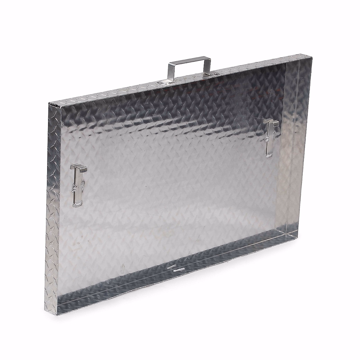 TITAN GREAT OUTDOORS Griddle Cover Fits 28in Blackstone Grill, Diamond Plated Aluminum Flat Top Griddle Guard Cover