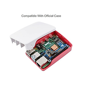 Power Over Ethernet POE HAT for Raspberry Pi 4B/3B+, IEEE 802.3af-Compliant, Mini POE HAT Support Connecting Cooling Fan, Compatible with The Raspberry Pi Official Case