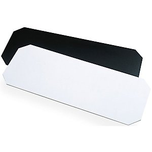 Metro 1836BWI Hardboard Reversible Decorator Shelf Inlay, 36" Length x 18" Width, Black/White