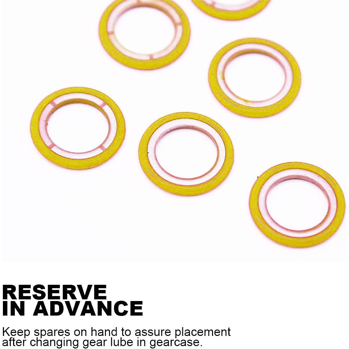 Lower Unit Grease Gaskets, Gearcase Lube Drain Screw Washer 26-830749, Gearcase Drain Plug Seal for Mercury 115FS 150 EFI Four Stroke and Mariner Outboards and MerCruiser Stern Drives