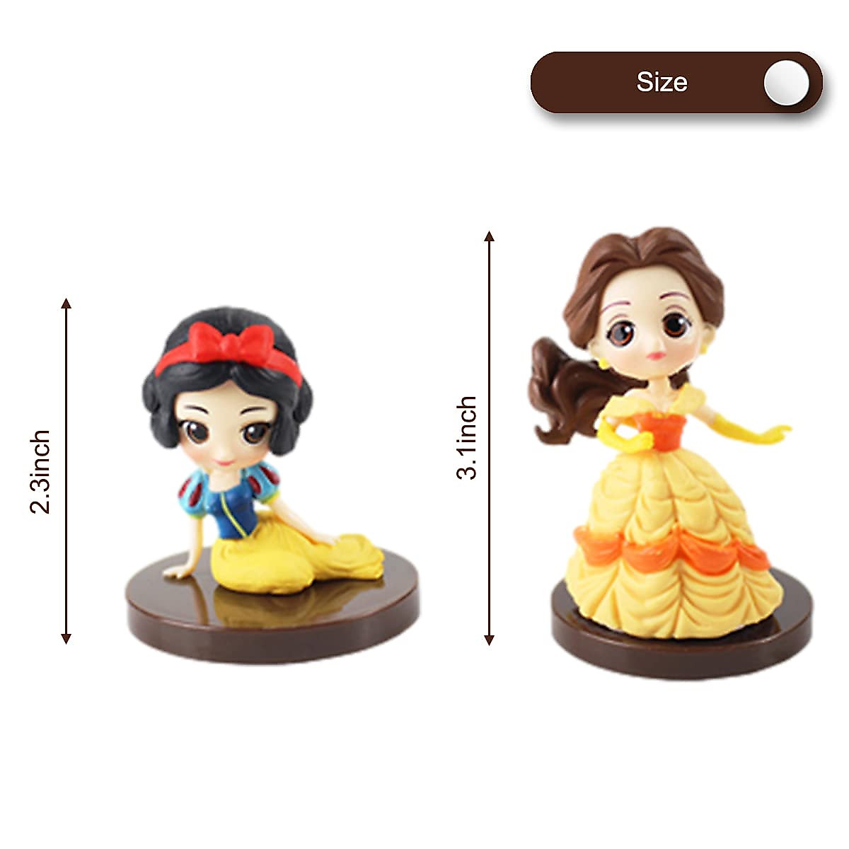 OULUN Cake Topper For Disney Princess,Princess Party Decorate Supplies