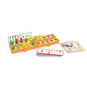 hand2mind Cactus Counting Desert Math Activity Set, Ten Frame Math Manipulatives, Color Counters for Kids Math, Montessori Math Materials, Math Games for Kindergarten, Addition and Subtraction Games