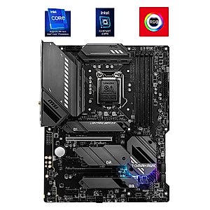 MSI MAG Z590 Tomahawk WiFi Computer Gaming Motherboard (ATX, 11th/10th Gen Intel Core, LGA 1200 Socket, DDR4, PCIe 4, CFX, M.2 Slots, USB 3.2 Gen 2, Wi-Fi 6E) Intel PC Motherboards (Renewed)
