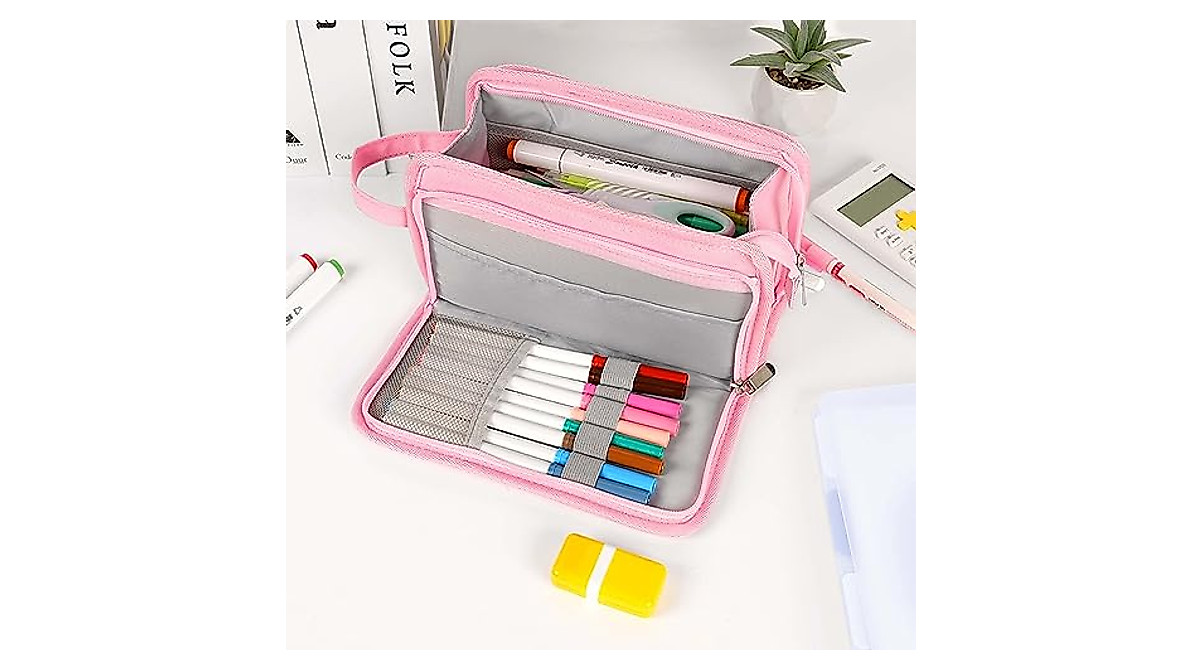 Sooez Large Pencil Case - Stylish Storage for All Ages