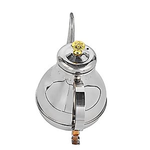 Mikinona 1pc Kettle Gooseneck Teapot Stovetop Whistling Portable Induction Cook Top Espresso Coffee Maker Machine Portable Coffee Maker Portable Espresso Coffee Pot Stainless Steel