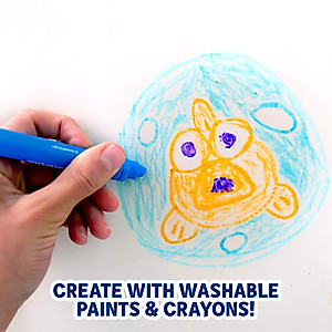 Baby Shark Bath Art Creations Play Set for Kids & Toddlers - Draw Washable Artwork During Bathtime or Shower Time - Dissolvable & Washable Paints, Crayons & Stickers for Kids Ages 3, 4, 5, 6