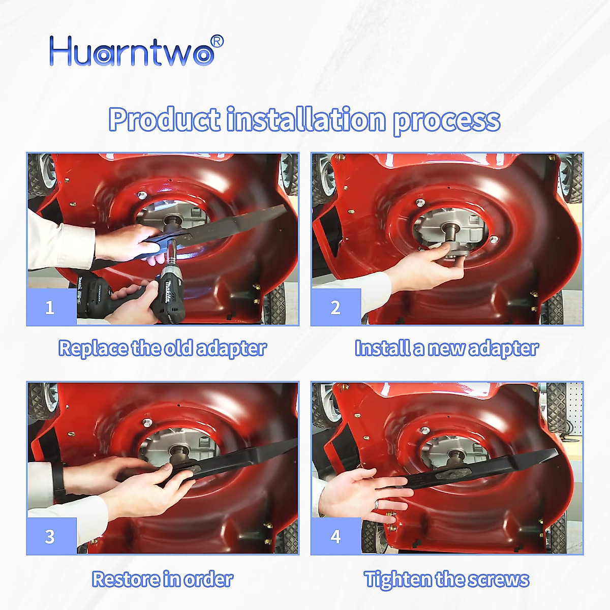 Huarntwo 710-1044, 736-0524B, 748-0376E New Mower Blade Adapter Kit for MTD