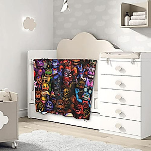 Baby Blanket Five .Nights at Freddy's Blanket Super Soft Suitable for Comforting Newborn Boys and Girls Air Conditioning Quilt 30 X 40 Inch