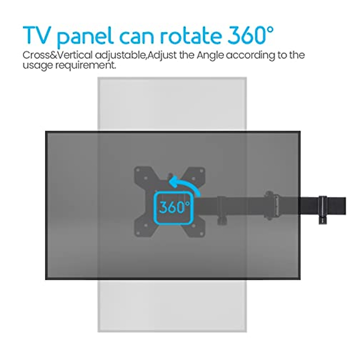 JKXWX Monitor Arm Quad Four Monitor Mount Stand, Height Adjustable Free Standing 4 Screen Mount, Steel Monitor Desk Mount Bracket Fits Monitors Up to 32 Inches Monitor Mount Stand Monitor Arm