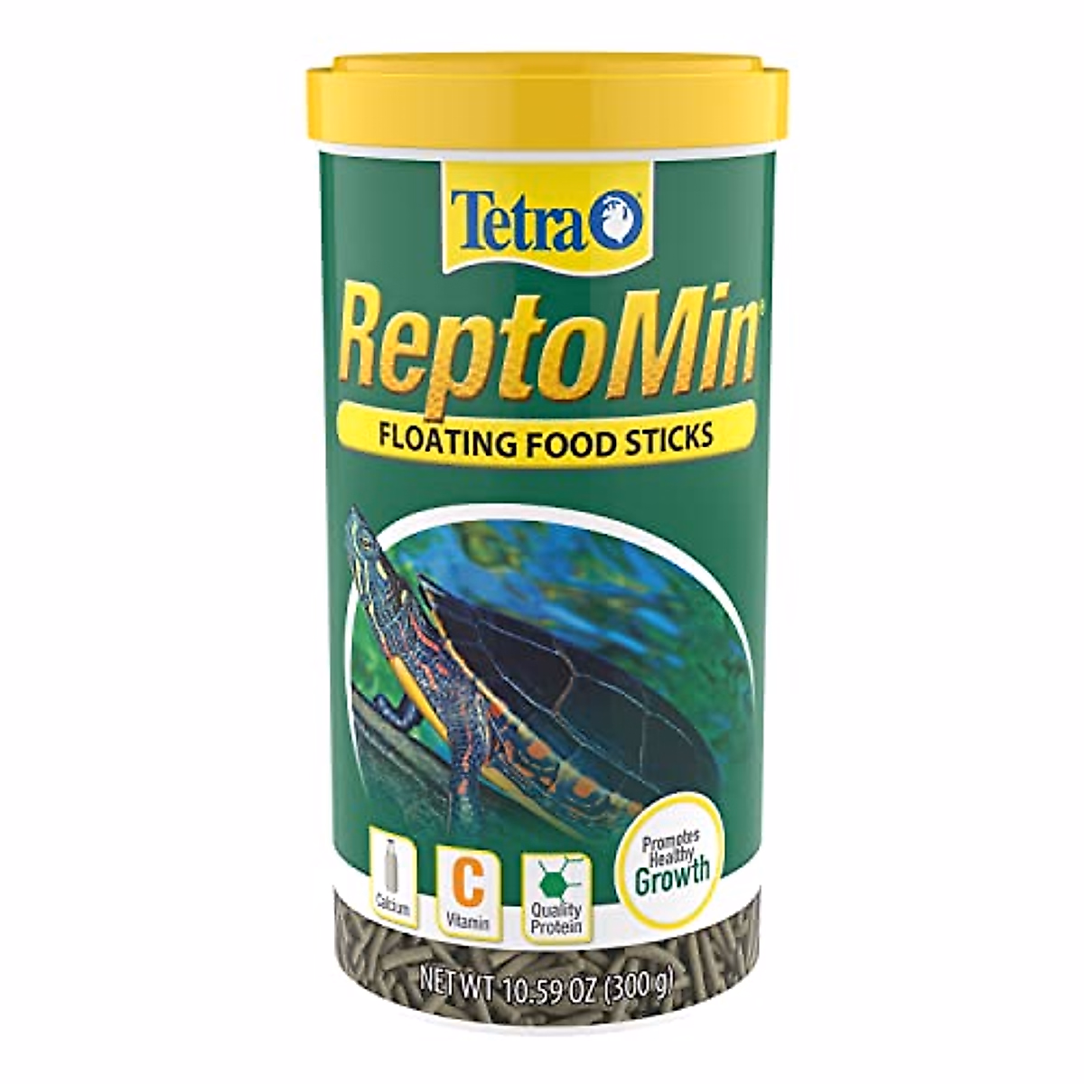 Tetra ReptoMin Floating Food Sticks for Aquatic Turtles, Newts and Frogs green 10.59 Oz