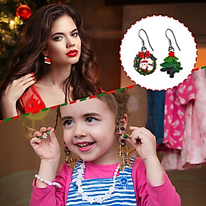 100 Pieces Christmas Resin Charms for Crafts Flatback Slime Charm Beads Resin Supplies Mini Xmas Embellishments Crafts Decorations for DIY Scrapbooking Jewelry Cell Phone Case(Santa Claus)