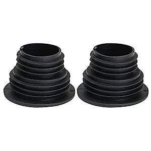 RDEXP 2X Drain Pipe Seal Hose Plug Washing Machine Drain for Bathroom Kitchen Black