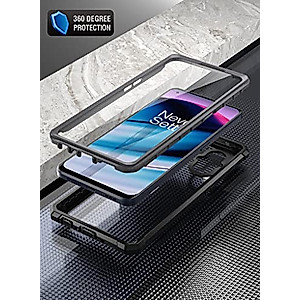 Poetic Guardian Series Case Designed for OnePlus Nord N20 5G, [6FT Mil-Grade Drop Tested], Full-Body Hybrid Shockproof Bumper Cover with Built-in Screen Protector, Black