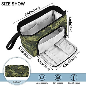 J JOYSAY Camo Deep Green Trendy Pencil Case Large Capacity Pencil Pouch for Girls Boys Markers Storage Journaling Supplies for School Boys