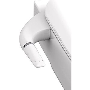 KOHLER 4636-RL-0 Cachet ReadyLatch Quiet Close Elongated Toilet Seat, White & Purewash Toilet Seat Attachment for Bidet functionality, 22860-0, White