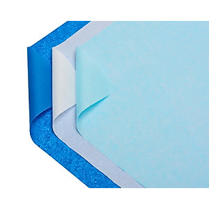 American Greetings Bulk Blue and White Tissue Paper for Birthdays, Easter, Mother's Day, Father's Day, Graduation and All Occasions (125-Sheets)