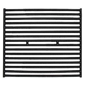 Hongso 15" Matt Cast Iron Cooking Grates for Broil King 986557, 945587, 94644, 94647, Crown 10, 20, 40, 90, Signet 20, 70, 90, Broil-Mate, Sterling Grill, 38170121, 10225-T436, PCD362, Set of 2