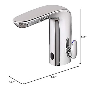 American Standard 775B205.002 NextGen Selectronic Integrated Faucet with Above-Deck Mixing, 0.5 gpm, Polished Chrome
