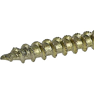 Power Pro 967771 Wood Screws, #10 x 3-1/2, Premium Star Drive Indoor Cabinet Screws, Gold Yellow Zinc, 1/4 Keg, 1000 pcs