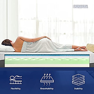 Olee Sleep 10 inch Aquarius Memory Foam Mattress - Full, Grey
