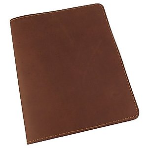 Rustic Ridge Leather Refillable Leather Composition Notebook Notebook Cover - Composition Book Cover (Dark Brown)