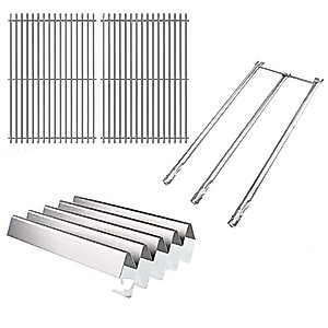 QuliMetal 7639 7537 7508 Grill Parts Replacement Kit for Weber Spirit 300 Series with Side-Mounted Control Knob
