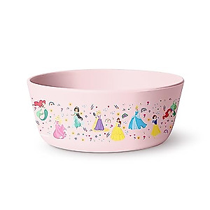 Simple Modern Disney Silicone Bowl for Baby, Toddler | Feeding Supplies Baby Food Bowls Dinnerware Dishes for Kids | Microwave Safe | Bennett Collection | Princess Rainbows