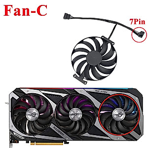 inRobert 95MM CF1010U12S 12V 0.45A 7Pin Video Card Fan for ASUS ROG Strix RTX 3090 3080 3070 3060 Ti GPU Graphics Card Fan