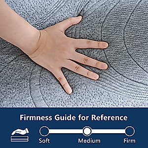 Iyee Nature Tri Folding Mattress, 4 inch Full Folding Memory Form Mattress Topper with Washable Cover, Fodable Mattress for Camping, Guest, Yoga - 73"x52"x4"