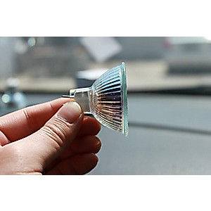 CTKcom MR16 12v 20w Halogen Light Bulbs(6 Pack) - 12 Volt Bi Pin Base,High Lumens, Precision Halogen Reflector Fiber Optic Light Bulb, Glass Cover,6 Pack