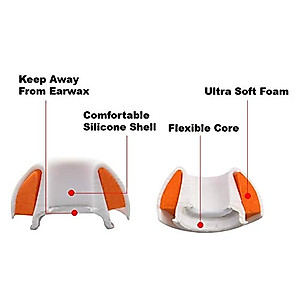 Zotech Replacement 3 Pairs Memory Foam & Silicone Ear Tips for Apple Airpods Pro White 1st & 2nd Gen (S/M/L)