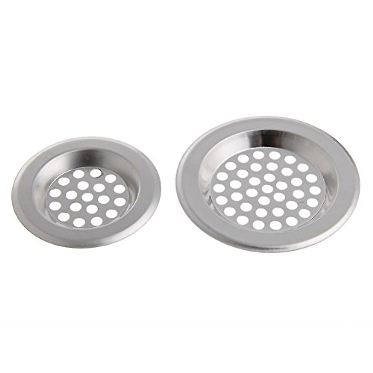 KAKASEA Stainless Steel Sink Strainer Kitchen Bath Hair Catcher Trap Drain Filter, Silver