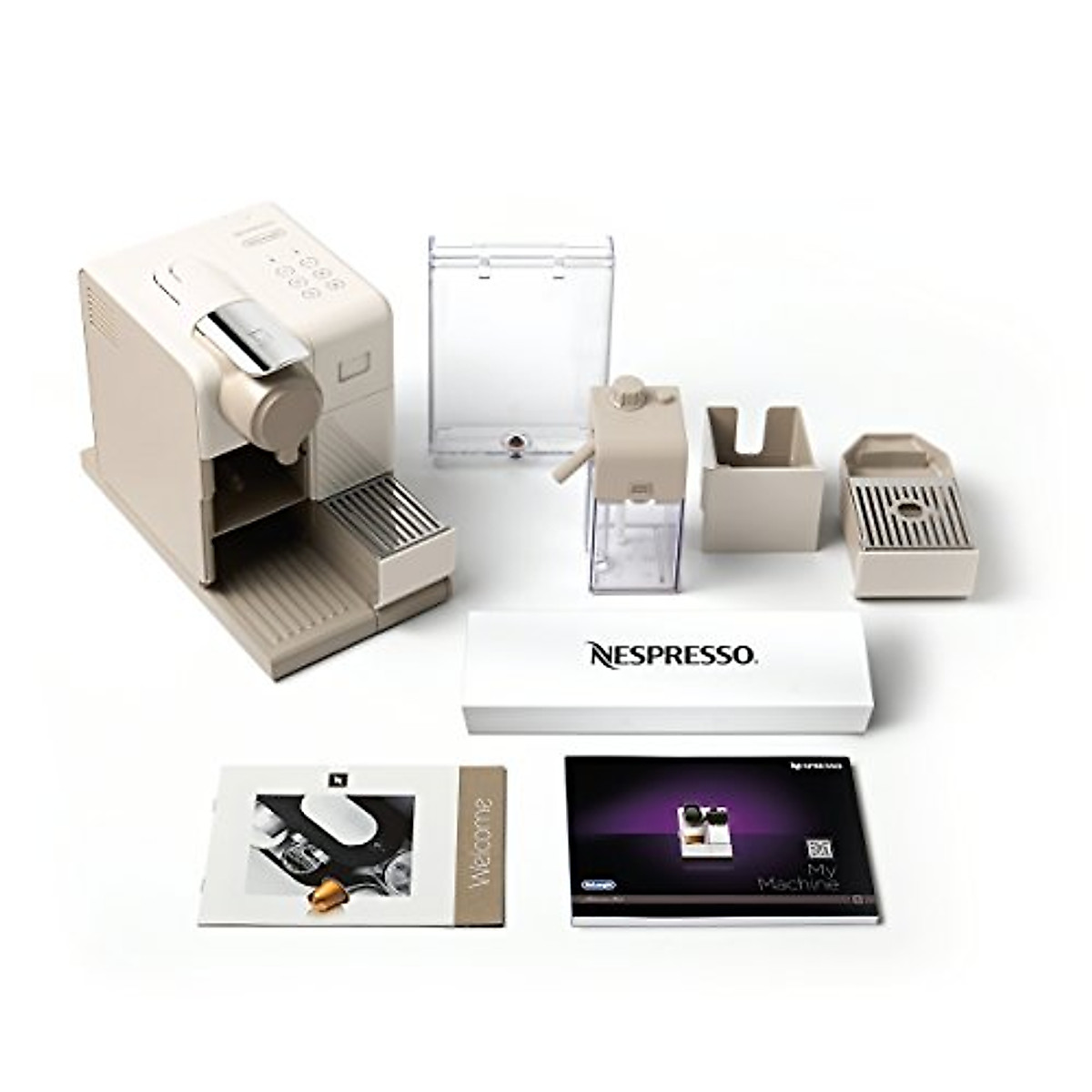 Nespresso Lattissima Touch Original Espresso Machine with Milk Frother by De'Longhi, White