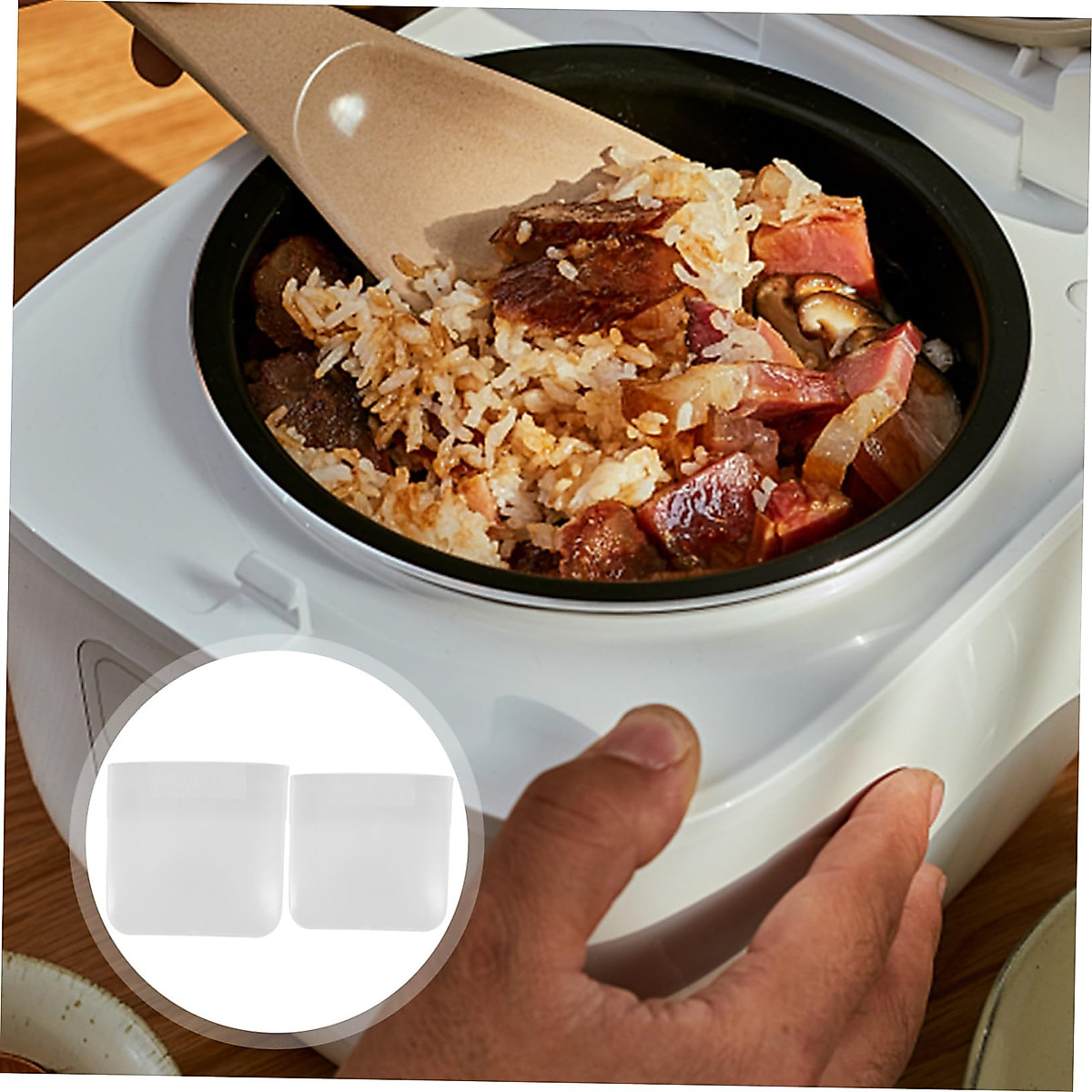 LIFKOME 30 Pcs Rice Cooker Water Box Instapot Pot Suvee Cooker Water Cooker Water Collector for Rice Cooker Condensation Water Cups Plastic Water Glasses Universal White Pp Drinking Cup