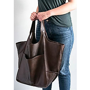 Obosoyo Handbags for Women Big Capacity Shoulder Bag Roomy Bag Ladies Large PU Leather Purse Totes